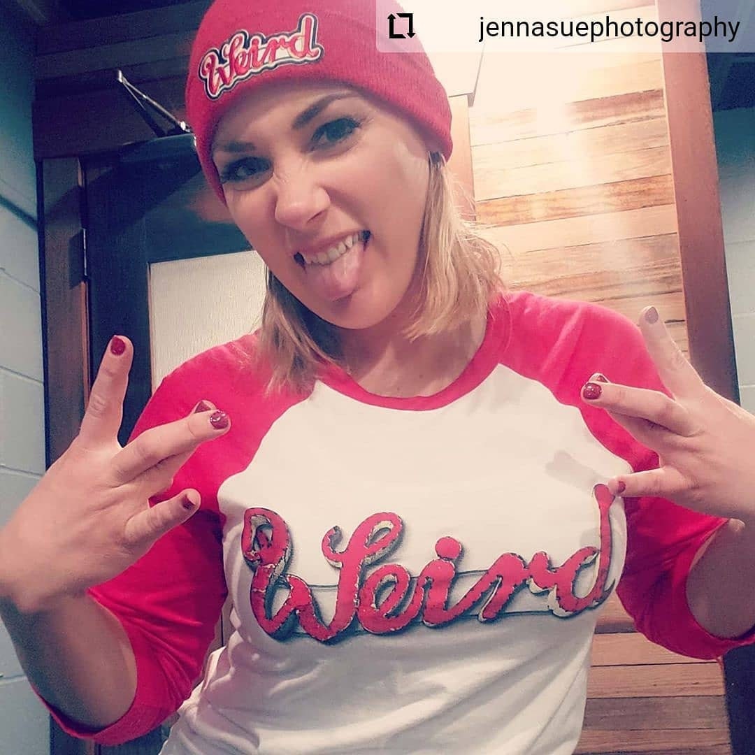 Abernathy's Weird Sign Red and White Unisex Men and Womens Retro 3/4 S ...