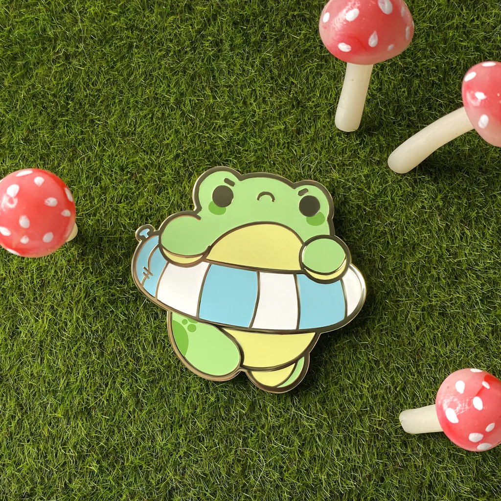 Bright Bat Swimming Frog Nugget Enamel Pin – Shopabernathys